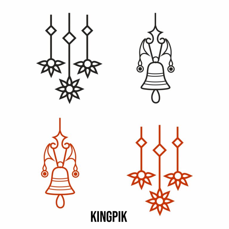 black and blue jhumer clipart cdr file - KingPik