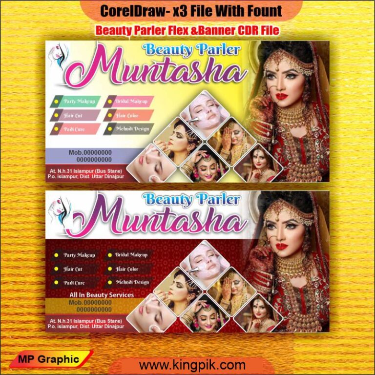 Beauty Parlour Flyer Design CDR File - KingPik