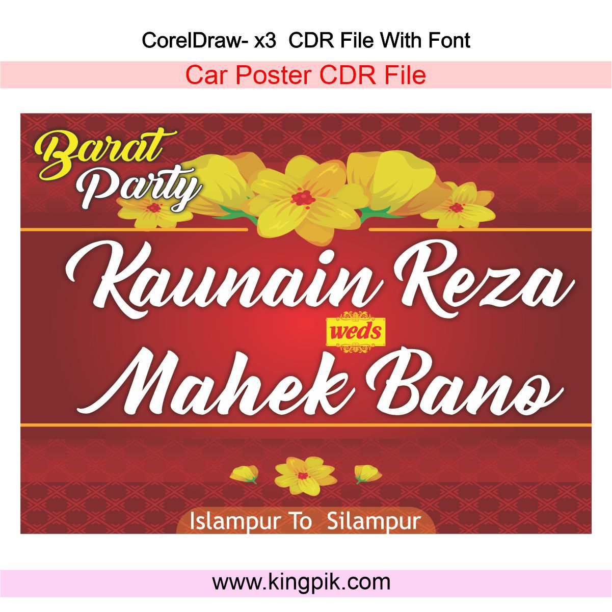 Car Poster CDR File KingPik Car Poster CDR File KingPik